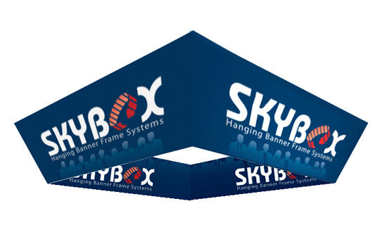 12 Foot Tapered Square Hanging Display - Lets Go Banners