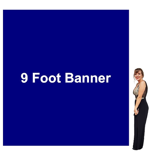 9 Foot Tall By Various Widths Custom Vinyl Banners - Lets Go Banners