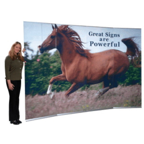 Double Sided Flexi Banner Stand 24" to 47" wide by up to 94" tall ...
