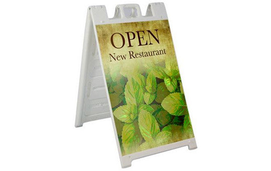 Sidewalk Signs and A-Frame Sandwich Board Signs - Lets Go Banners